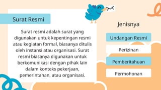Bagian-bagian surat resmi dan surat tidak resmi | PPTX