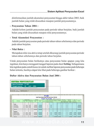 Aplikasi Penyusutan Aktiva dg Excel Bagian 1 | PDF