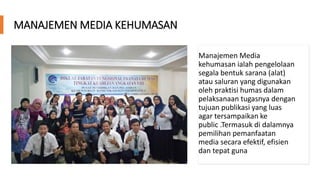 Manajemen media Kehumasan Pemerintah | PDF