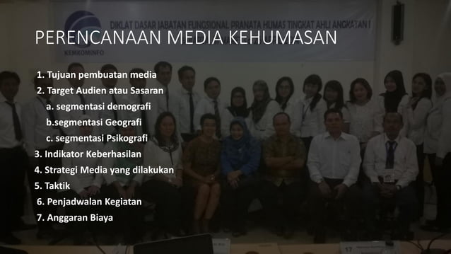 Manajemen media Kehumasan Pemerintah | PPT