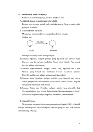 Bagian 2 klasifikasi alkaloid | PDF