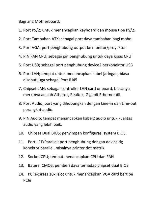 Bagian2 motherboard | PDF