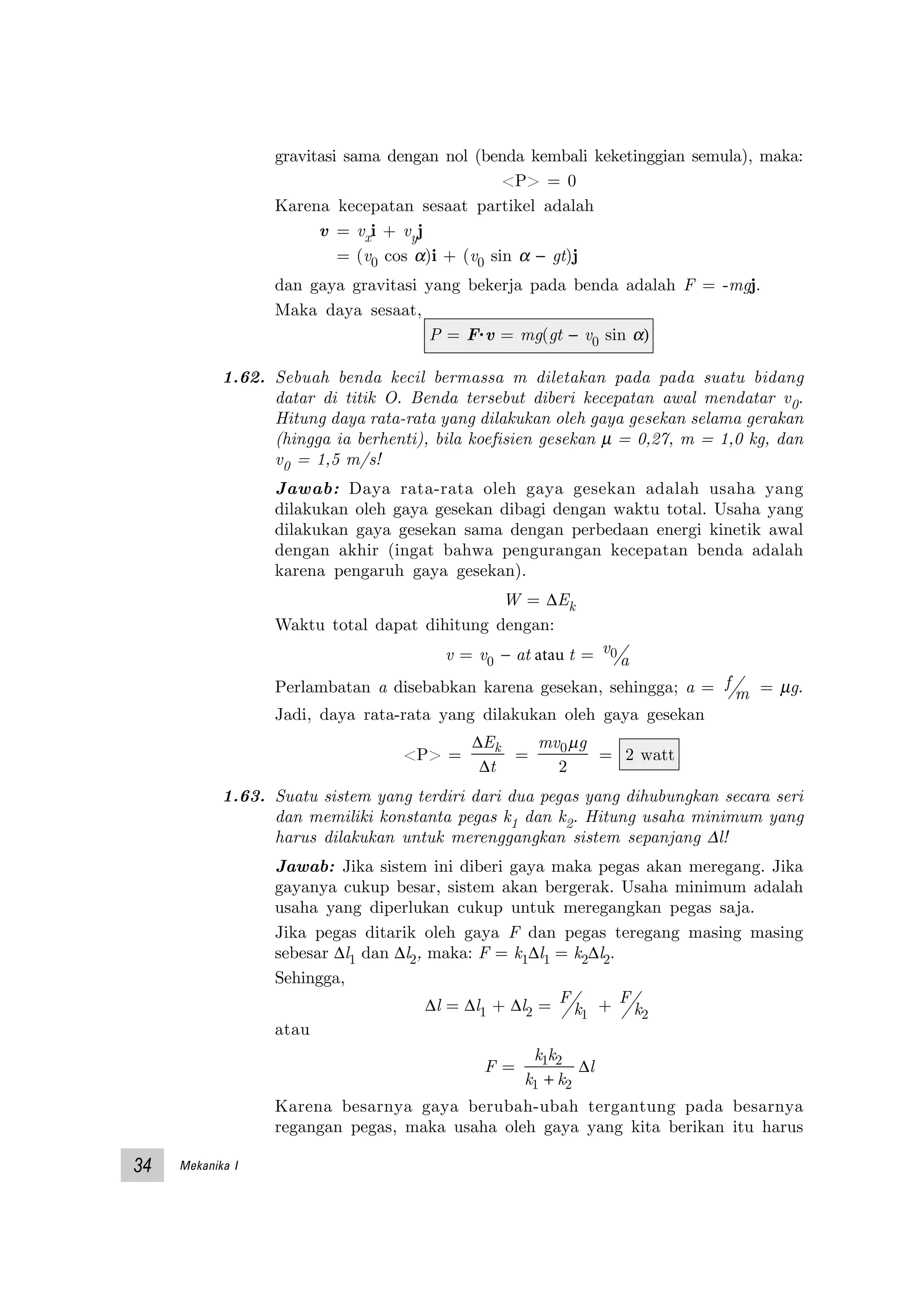 Soal Jawab Fisika Mekanika Bagian B | PDF