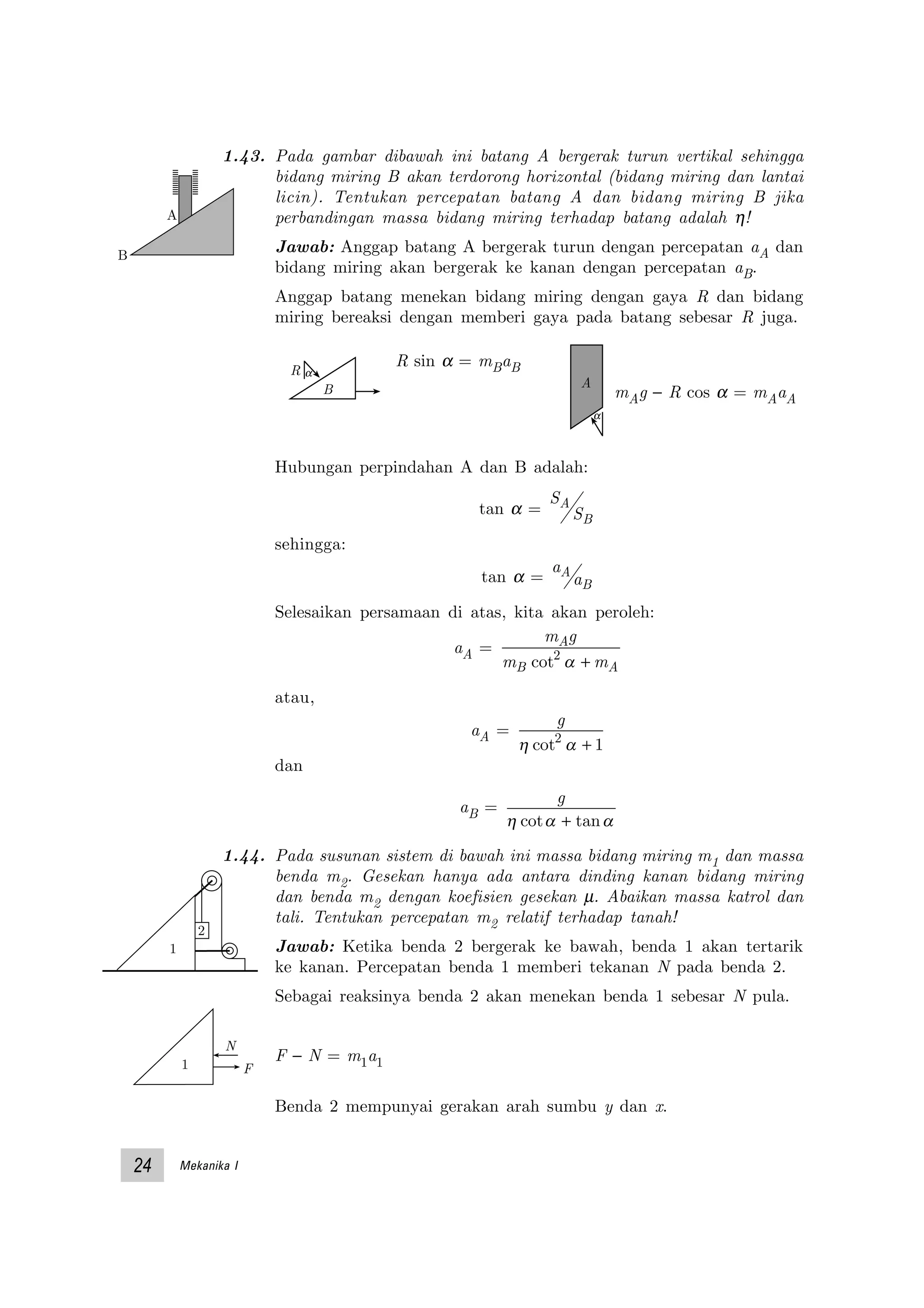 Soal Jawab Fisika Mekanika Bagian B | PDF