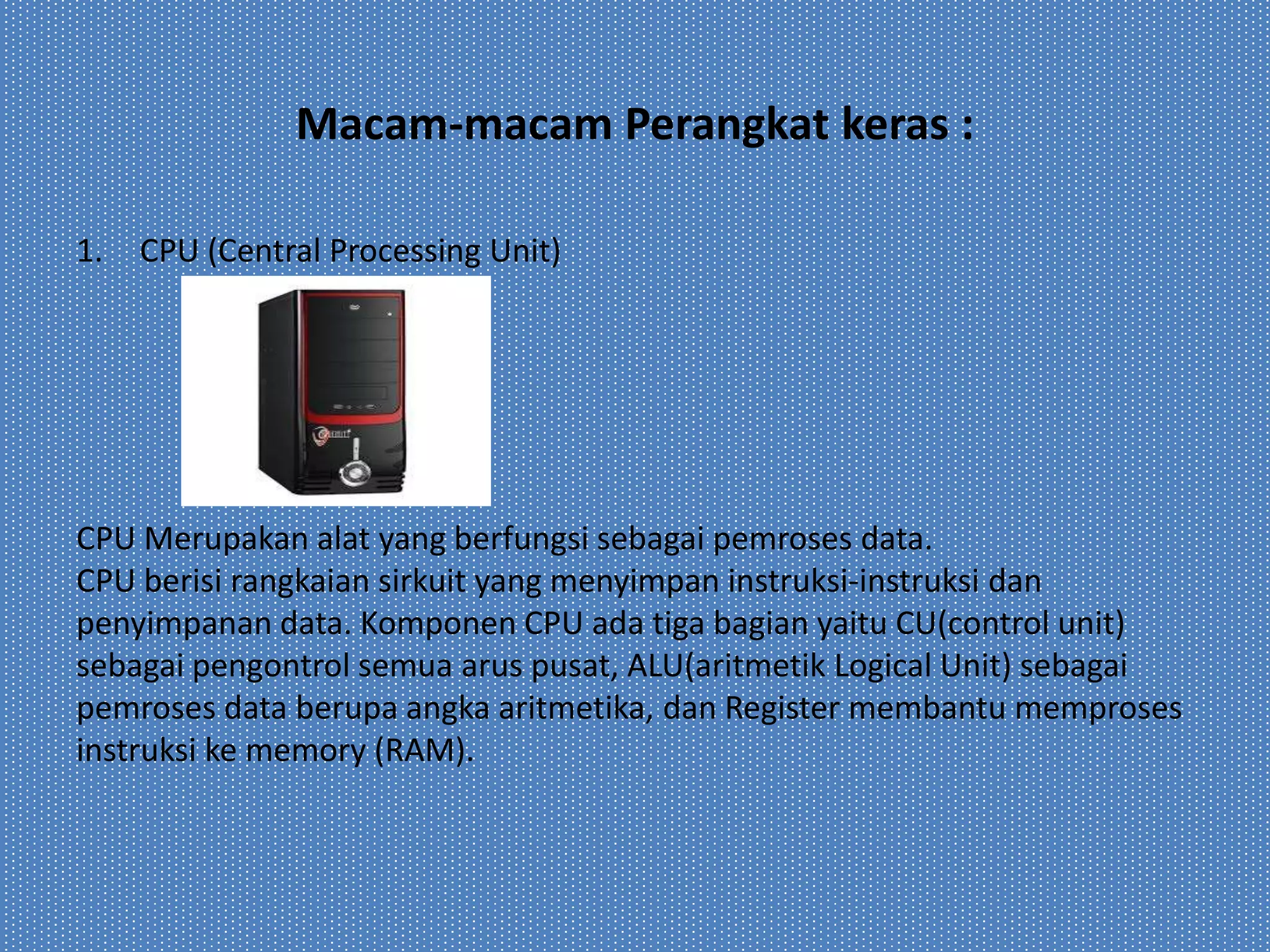 bagian bagian komputer | PPTX