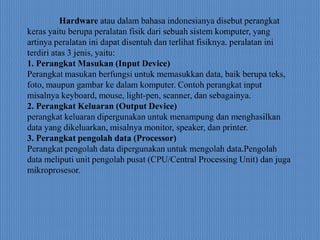 bagian bagian komputer | PPTX