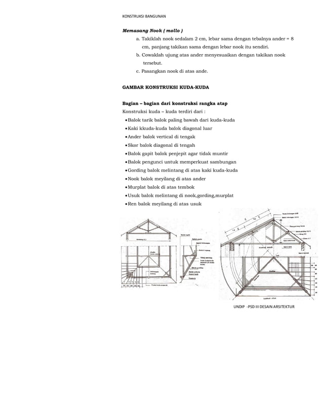 Bagian bagian konstruksi_atap | PDF