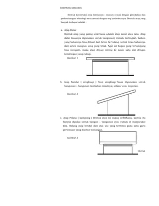 Bagian bagian konstruksi_atap | PDF
