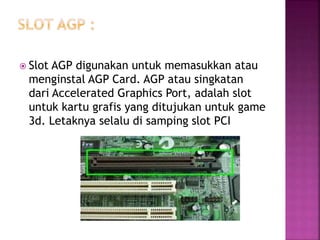 Bagian – bagian motherboard dan kegunaannya | PPTX