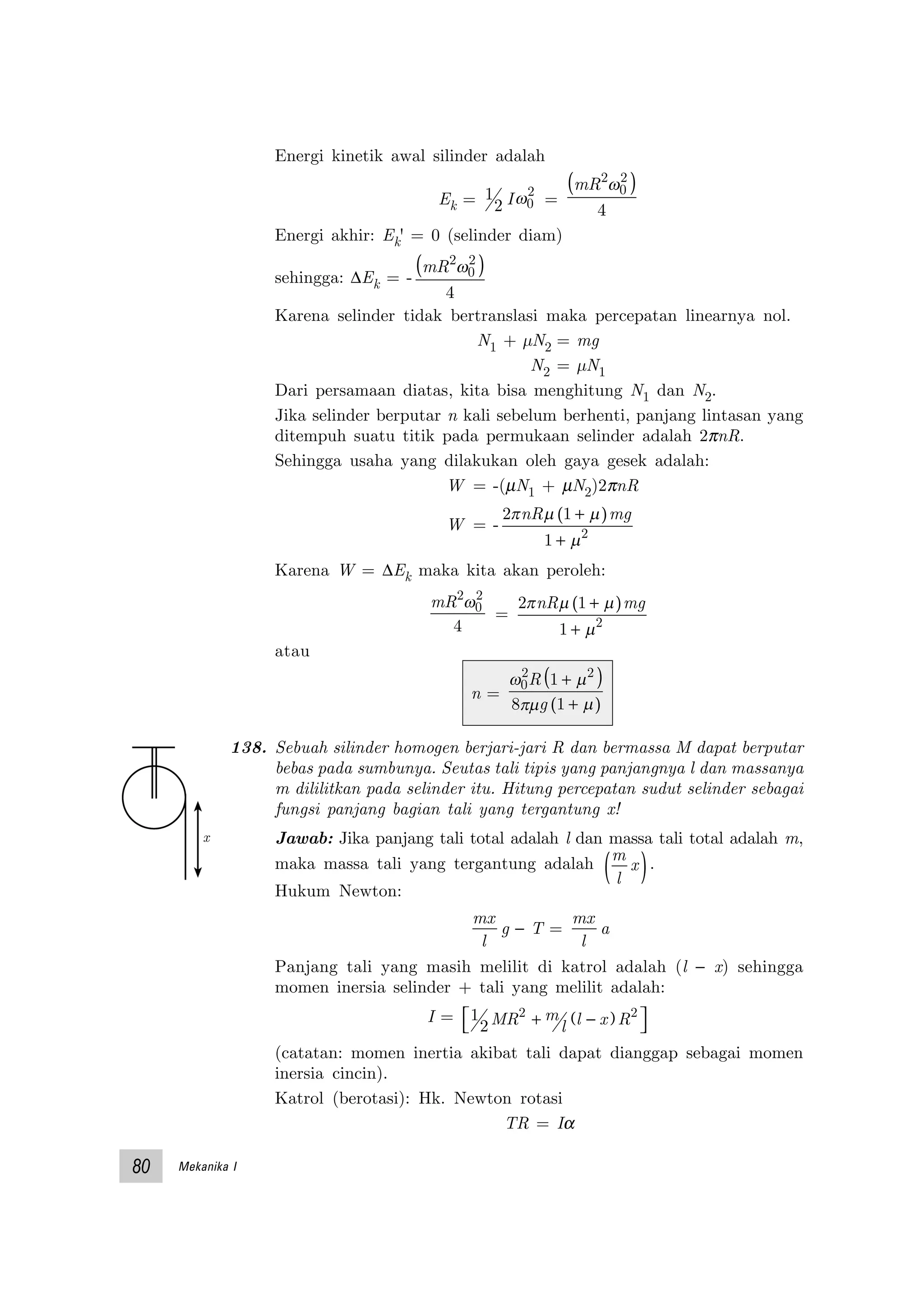 Soal Jawab Fisika Mekanika Bagian E | PDF