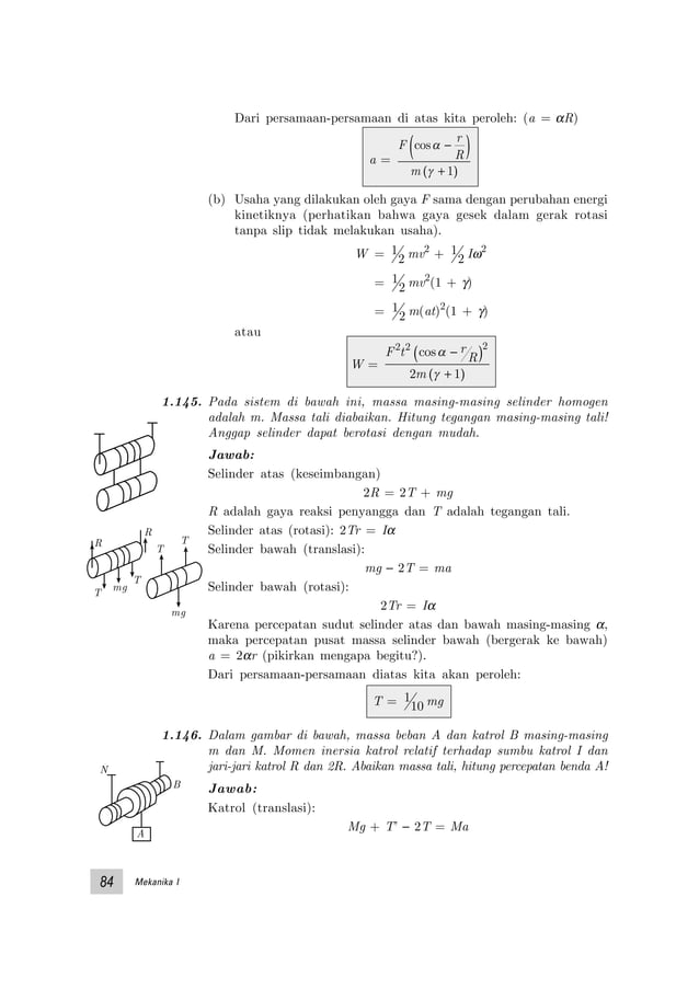 Soal Jawab Fisika Mekanika Bagian E | PDF