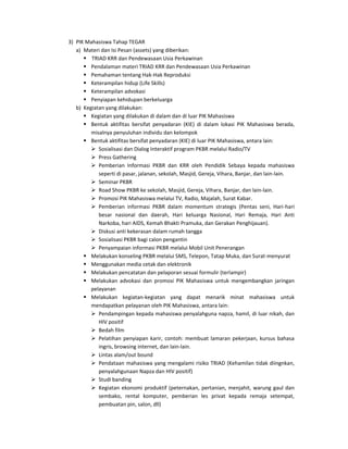 Bagian II Program Pemerintah PIK-Remaja | PDF