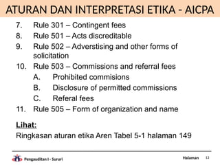 BAGIAN V - ETIKA PROFESI AUDIT PENGAUDITAN.pptx | Free Download