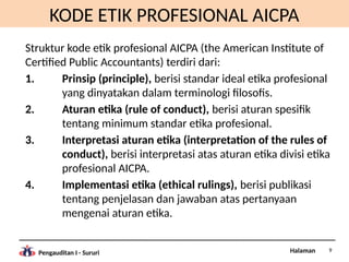 BAGIAN V - ETIKA PROFESI AUDIT PENGAUDITAN.pptx | Free Download