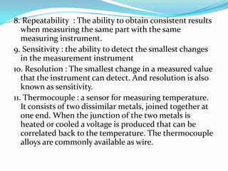 odometer and some terms in instrumentation | PPT