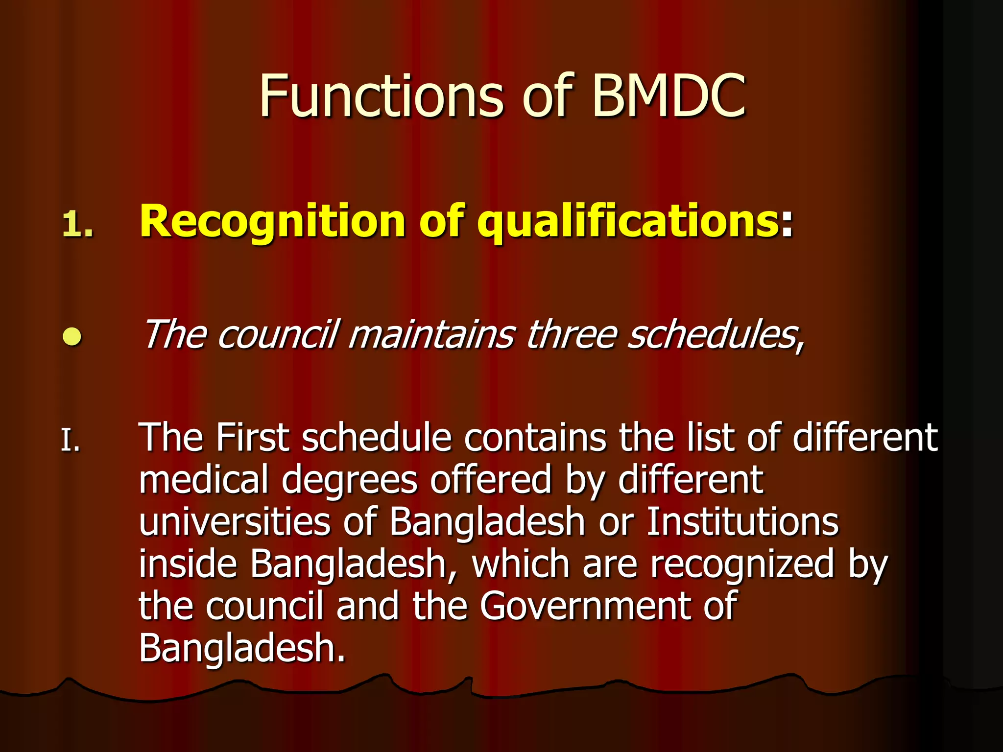 BAGLADESH MEDICAL & DENTAL COUNSIL (BMDC).ppt