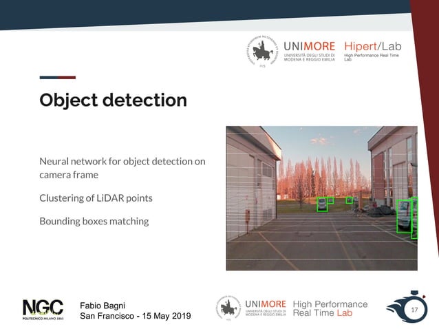 Sensor fusion of LiDAR and Camera for real time object detection - talk version | PDF