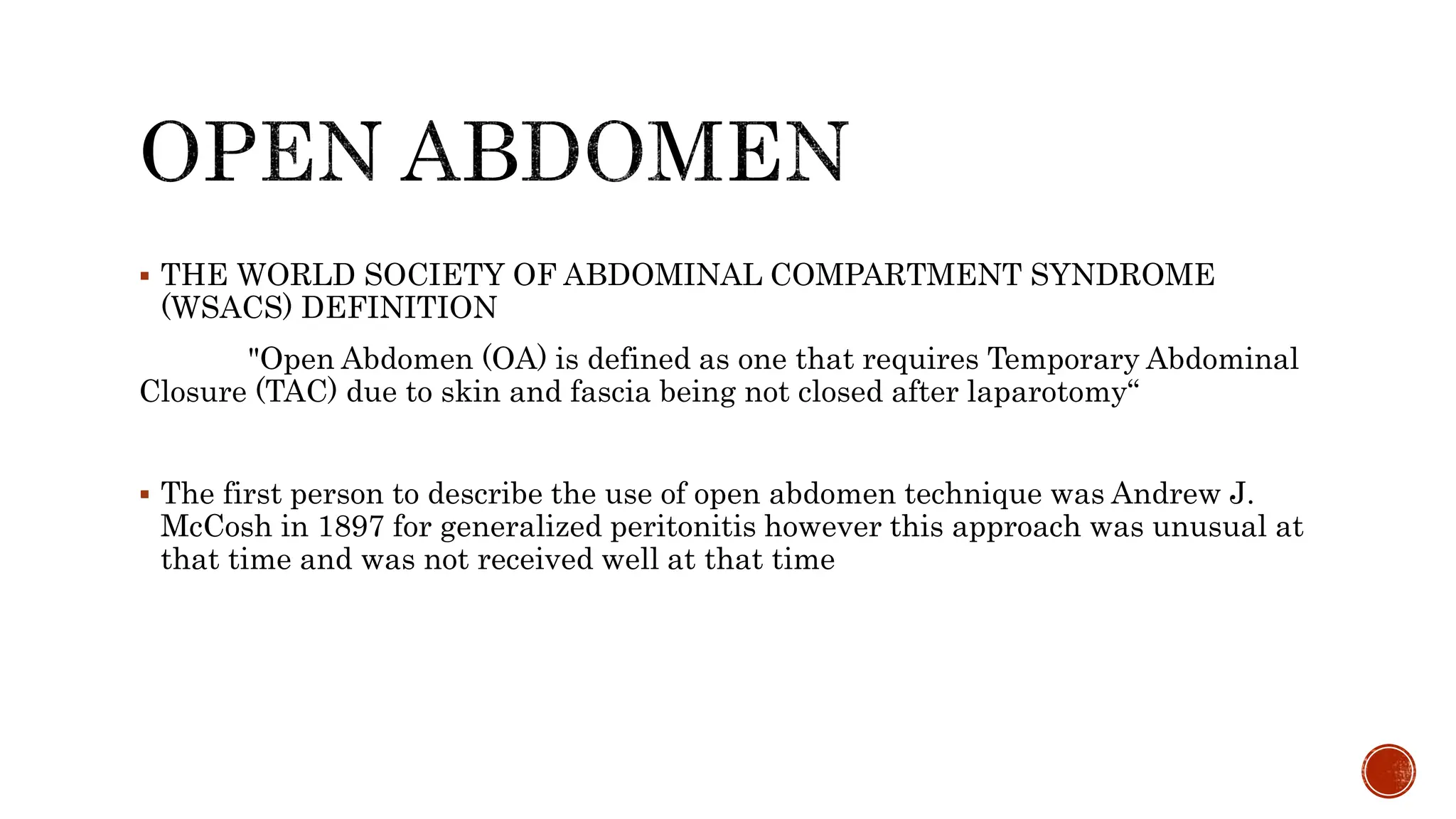 VARIOUS Temporary CLOSURE TECHNIQUES IN OPEN ABDOMEN.pptx