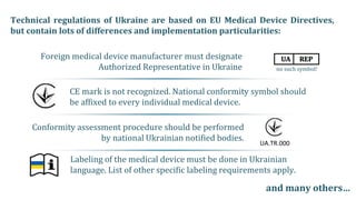Recognition of EC certificates for medical devices and IVDs in Ukraine ...