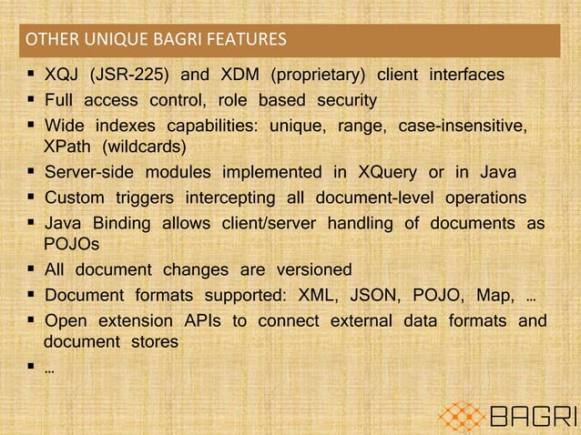 Bagri technical overview | PPT