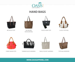 Oasis Bags catalogue - Wholesale | PDF