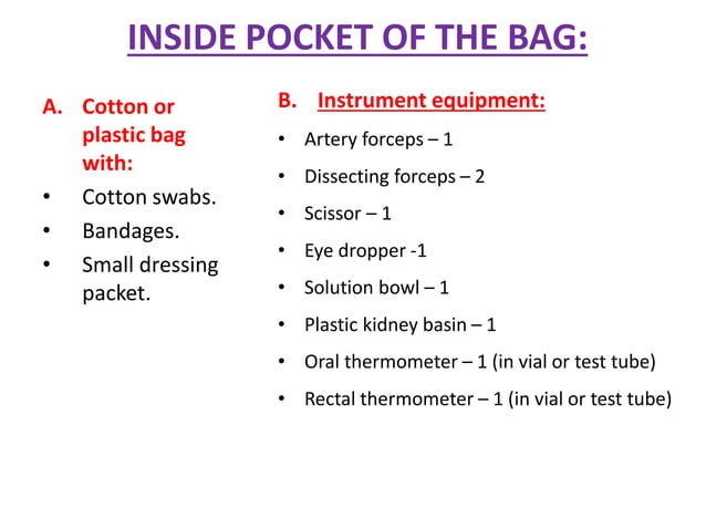 Bag technique of community health nursing | PDF | Parenting Babies and ...