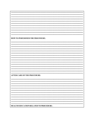 Bag technique procedure format ii | DOCX