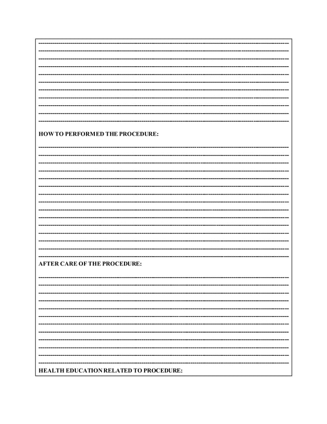 Bag technique procedure format ii | DOCX