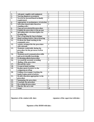 Bag technique procedure format ii | DOCX