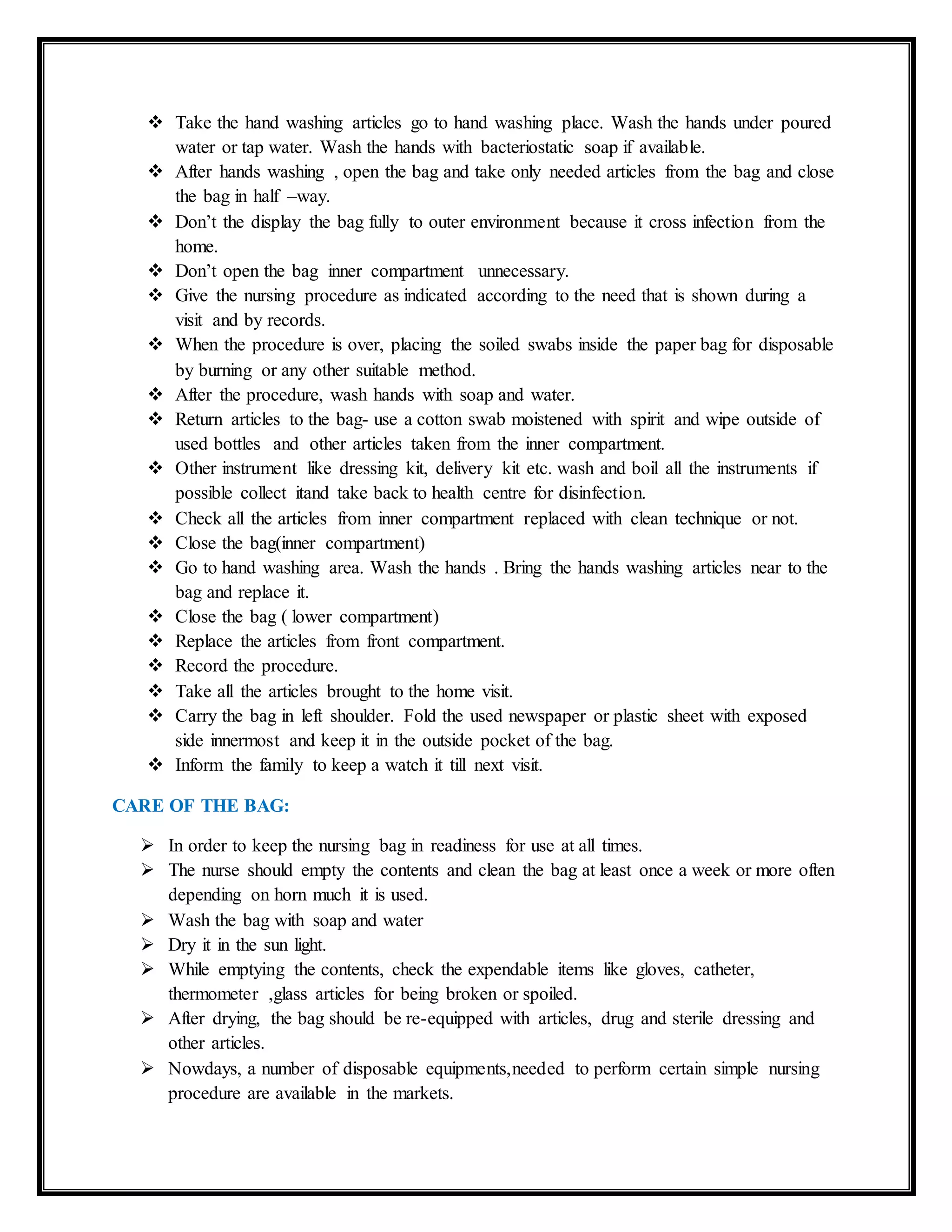 Bag techniques | DOCX