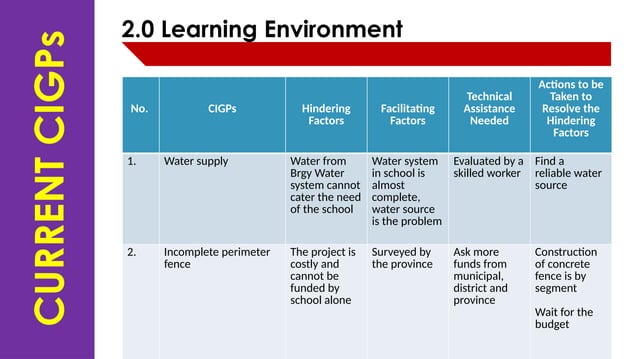Bagtic NHS - Concern, Issues, Gaps, Problems S.pptx | Education