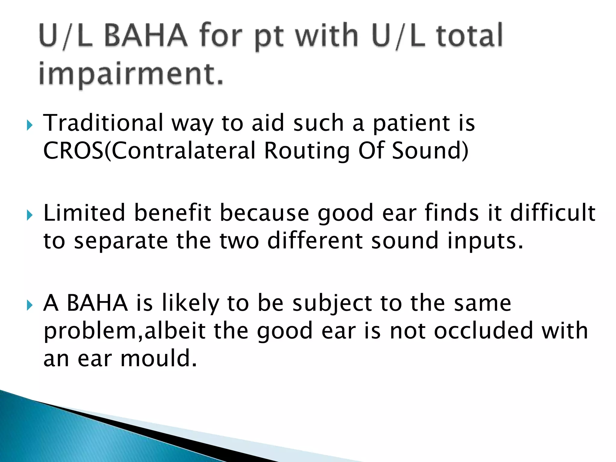 Baha & active middle ear implants | PPTX