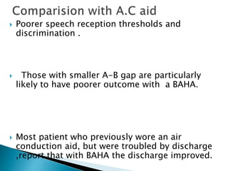 Baha & active middle ear implants | PPTX
