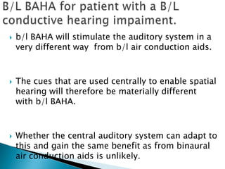 Baha & active middle ear implants | PPTX