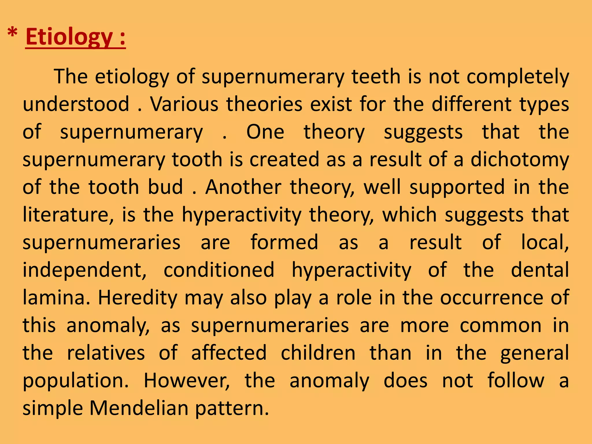 Congenitally missing & supernumerary teeth | PPTX