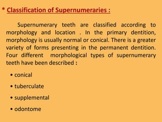 Congenitally missing & supernumerary teeth | PPTX | Dental Health ...