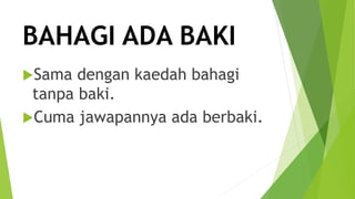 Cara bahagi/division untuk matematik tahun 3 | PPTX
