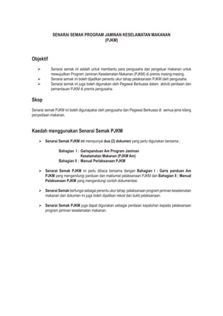 Bahagian 3 senarai semak pjkm | PDF