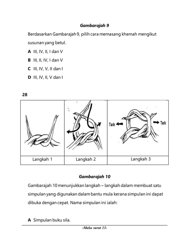 Soalan TKRS Tahun 4 bahagian A | DOCX