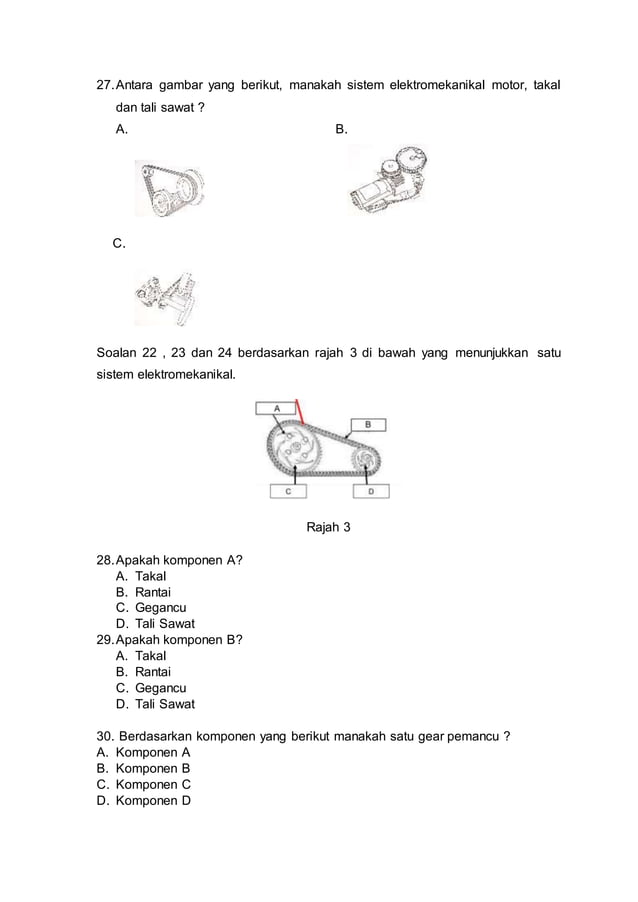 Soalan RBT Tahun 6 Penggal 1 | PDF