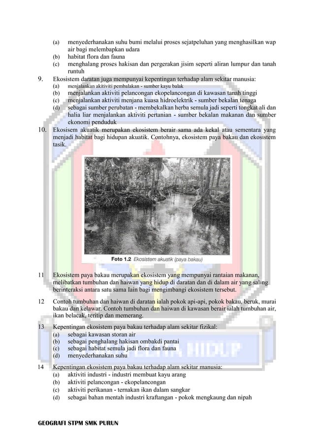 Bahagian a sistem ekologi | PDF