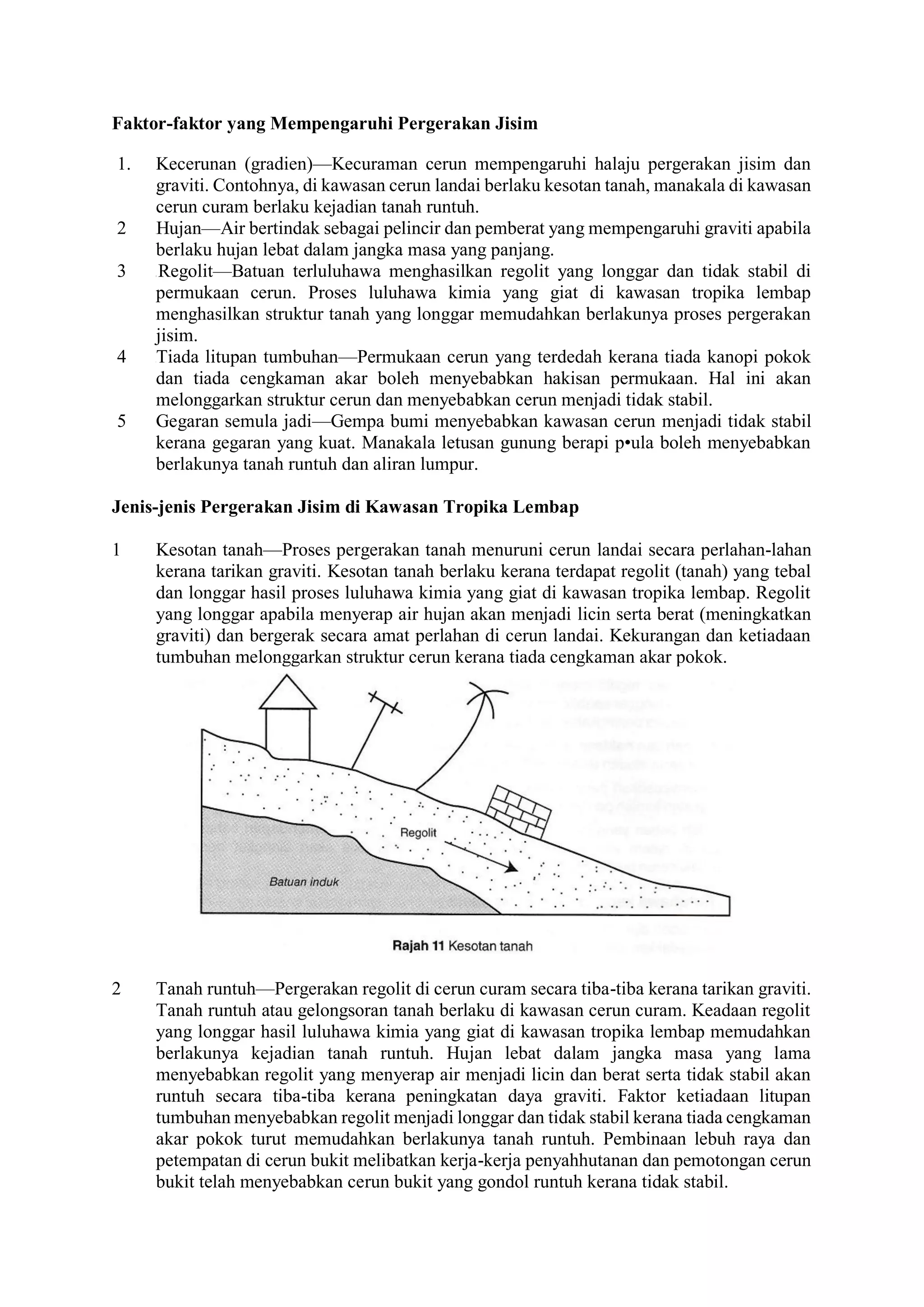 Geografi STPM-Bahagian A-Tema Sistem Geomorfologi | PDF