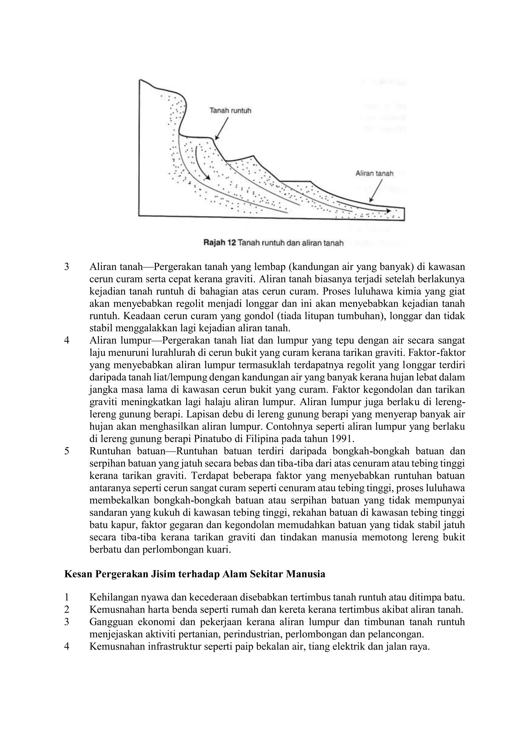 Geografi STPM-Bahagian A-Tema Sistem Geomorfologi | PDF