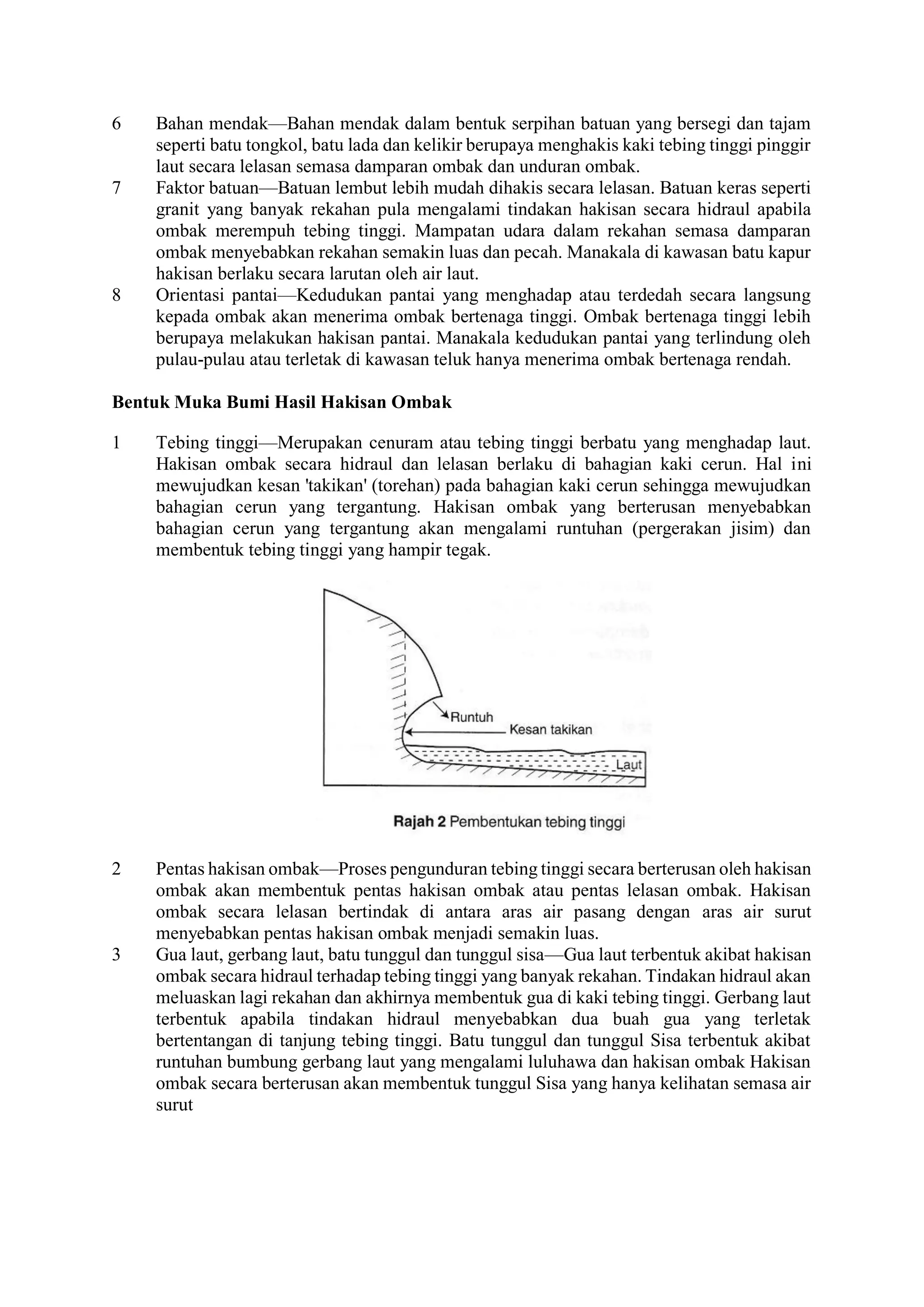 Geografi STPM-Bahagian A-Tema Sistem Geomorfologi | PDF