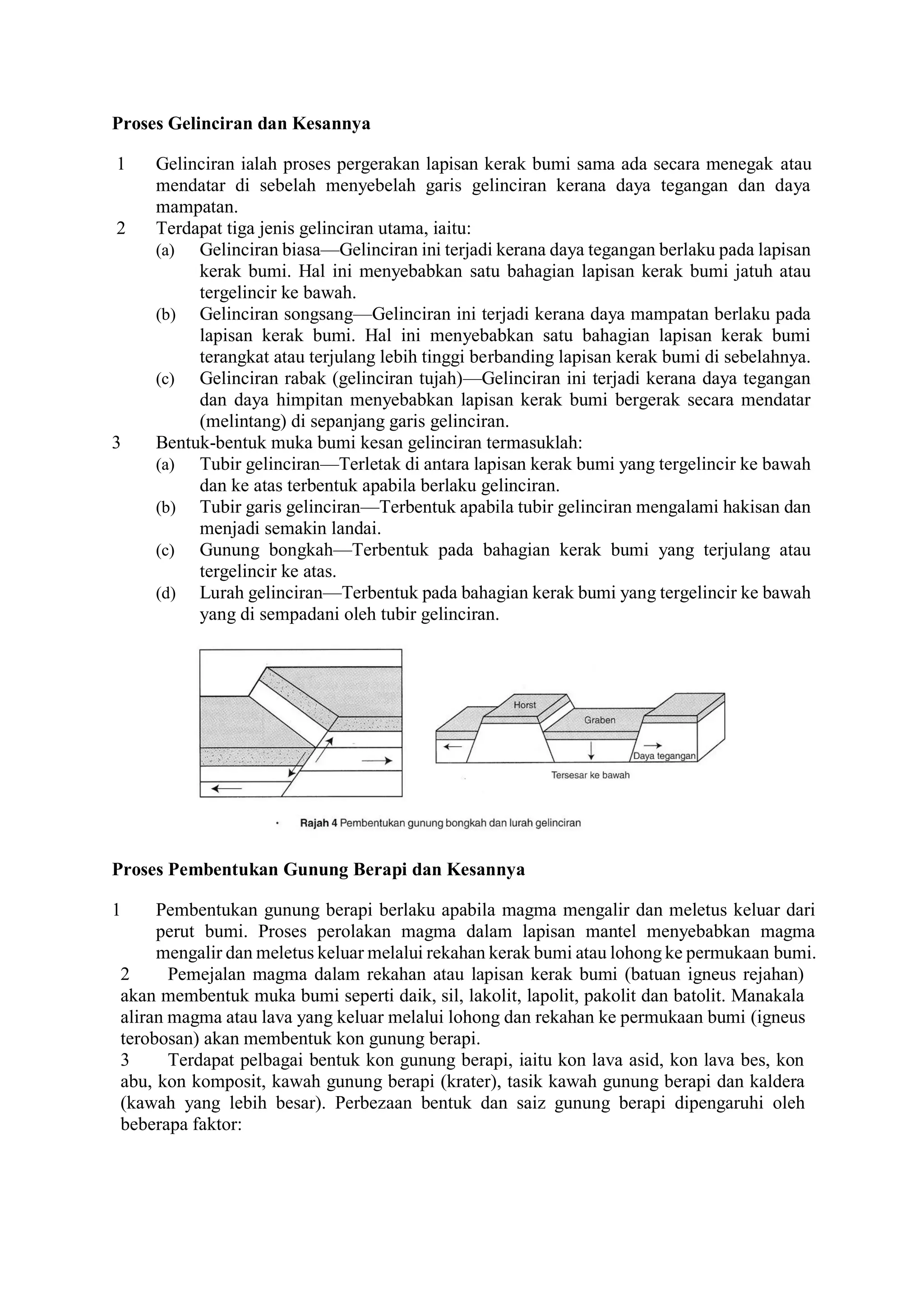 Geografi STPM-Bahagian A-Tema Sistem Geomorfologi | PDF