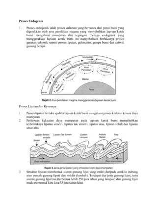 Geografi STPM-Bahagian A-Tema Sistem Geomorfologi | PDF