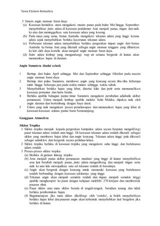 Bahagian A Tema 3 Sistem Atmosfera | DOCX