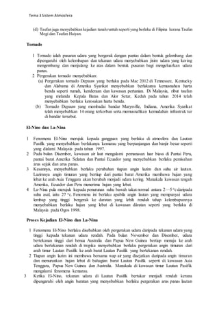 Bahagian A Tema 3 Sistem Atmosfera | DOCX