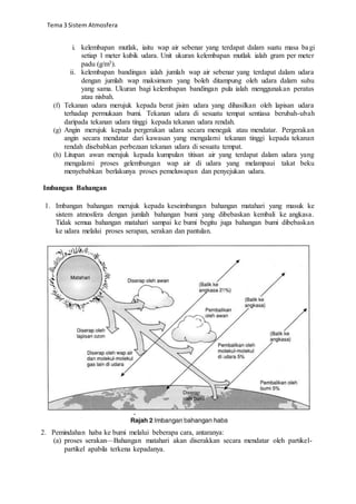Bahagian A Tema 3 Sistem Atmosfera | DOCX