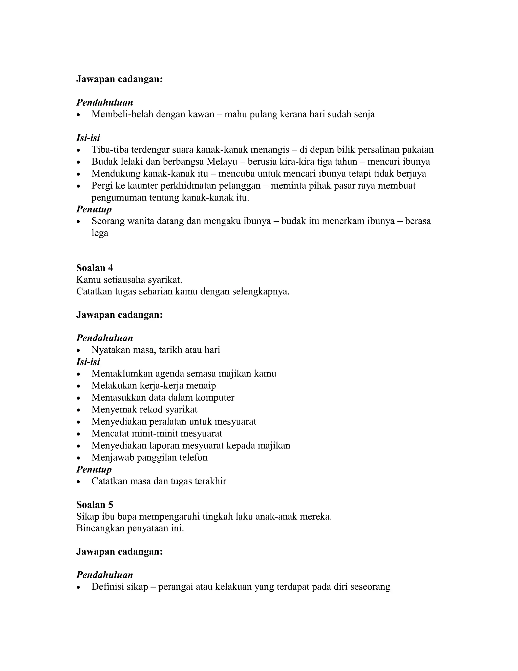 Penulisan Bahagian B | DOC